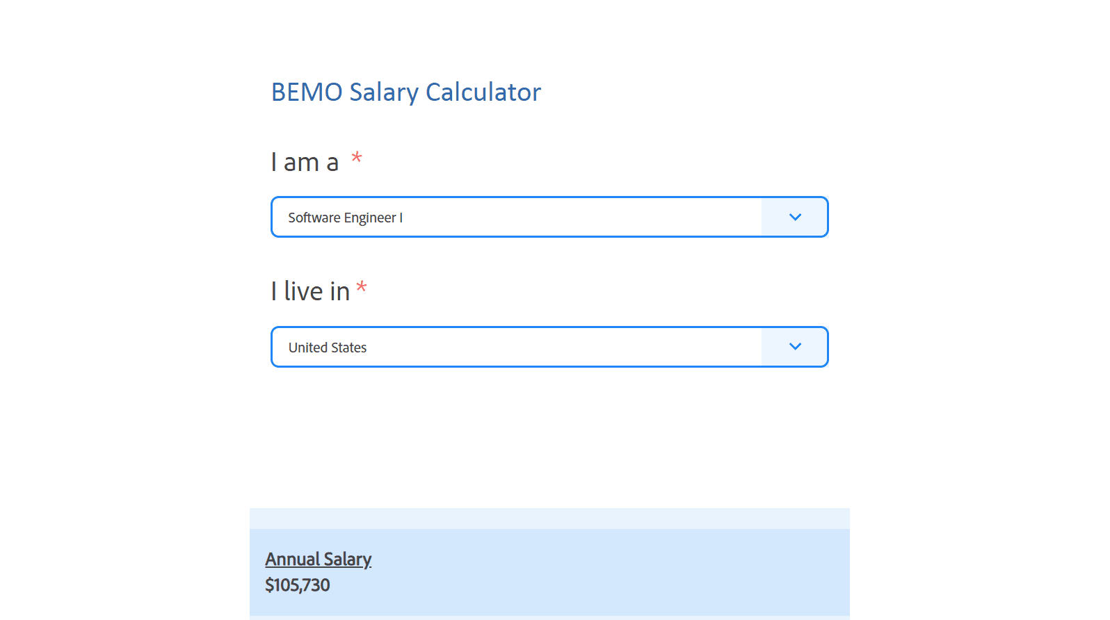 BEMO Salary Transparency